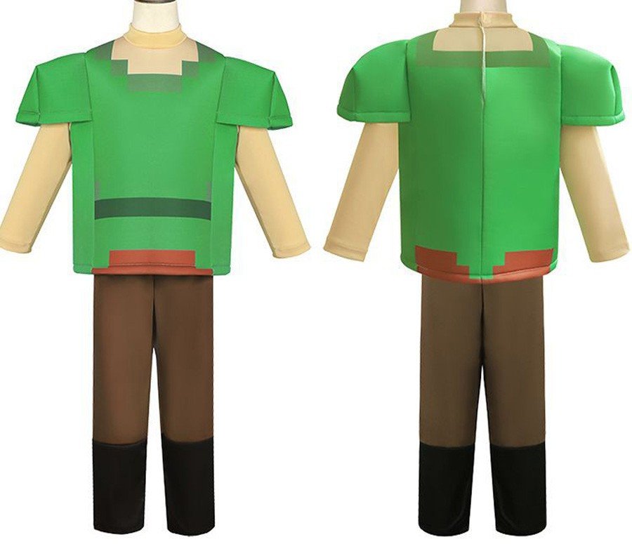 Minecraft Kostumer Børn Klassisk Alex Kostume Fastelavnskostumer