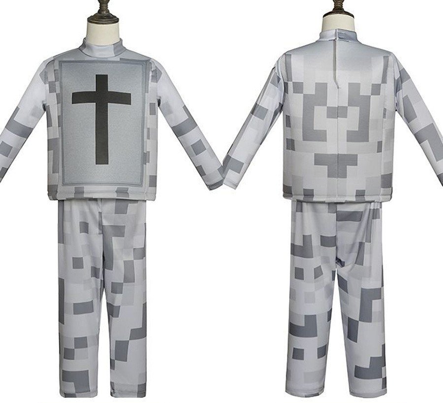 Minecraft Kostumer Børn Klassisk Skelet Kostume Fastelavnskostumer